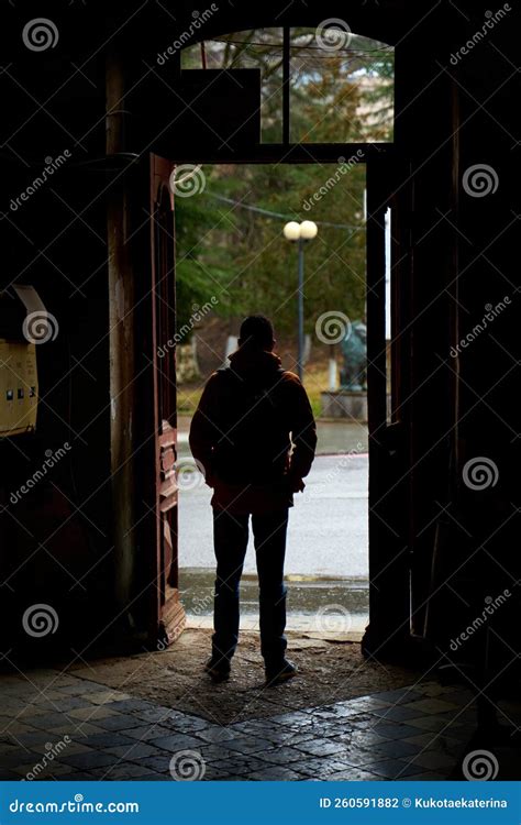 The Guy Is Waiting In The Front Entrance Of The Old Entrance When The