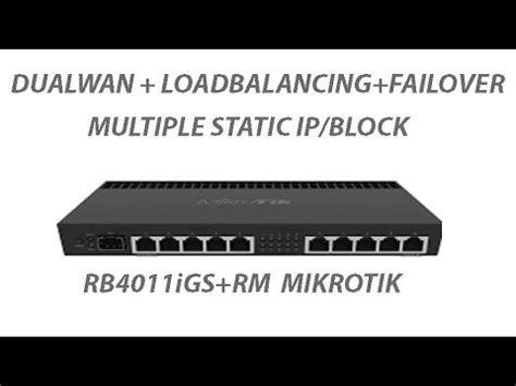 Mikrotik Dual ISP W Failover And Multiple Static IP Address Tutorial