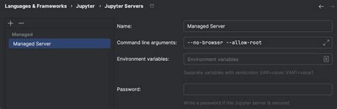 Manage Jupyter Notebook Servers Dataspell Documentation