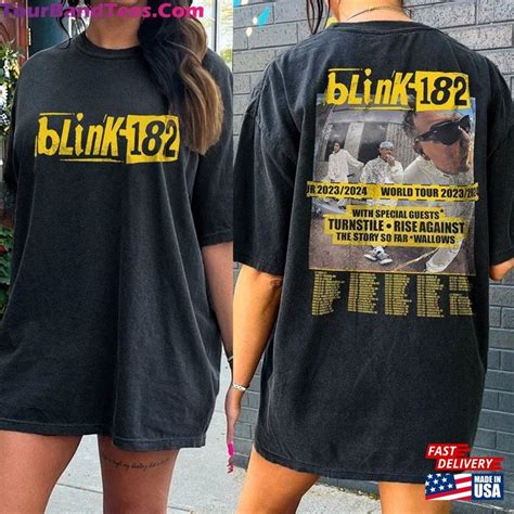 182 The World Tour 2023 2024 Shirt Rock And Roll Concert T Shirt