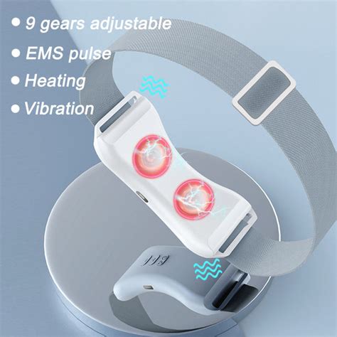 Ems Face Slimming Massager 6 Modes Hot Compress Double Chin V Line