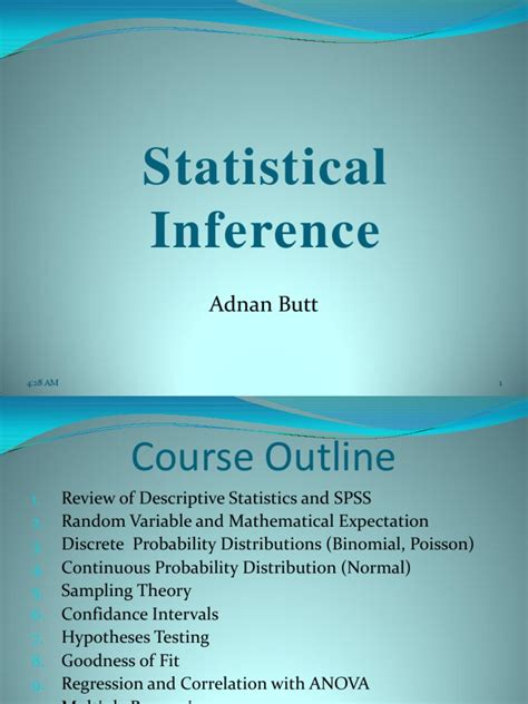Statistical Inference Pdf Level Of Measurement Coefficient Of Variation