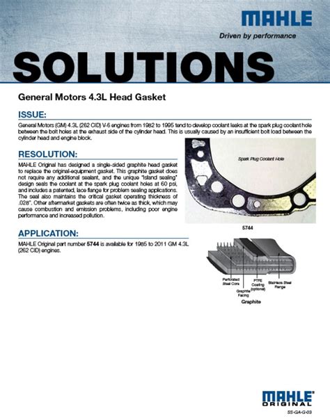 Mahle Aftermarket North America Mahle Aftermarket Inc Gasket Solutions