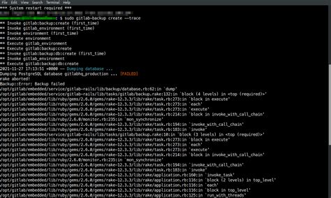 Issue While Backing Up The Instance Self Managed Gitlab Forum