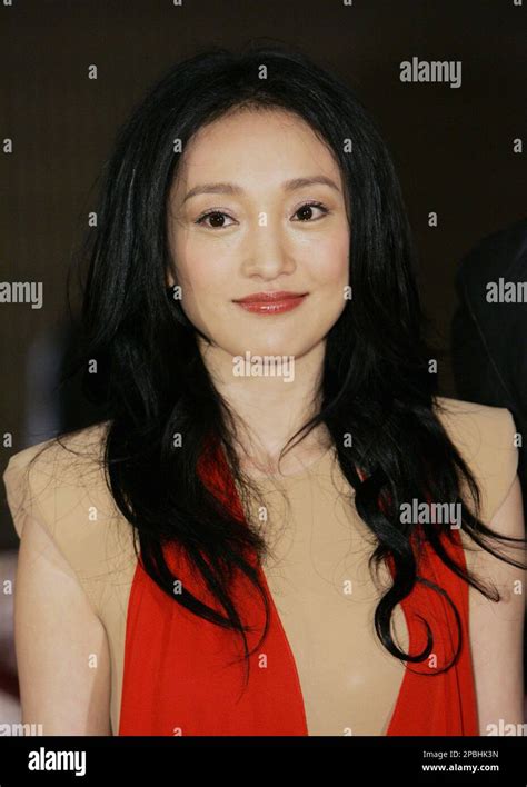 File Chinas Actress Zhou Xun Poses During The Premiere Of Their