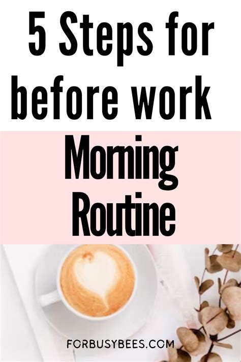 Everyday Before Work Morning Routine Healthy Morning Routine Morning