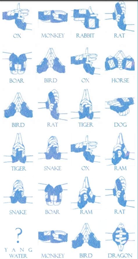 Jujutsu Kaisen Hand Signs
