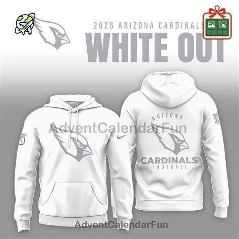 Arizona Cardinals 2026 White Out Limited Edition Hoodie Adventcalendarfun