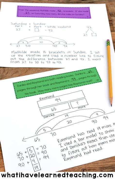 Addition And Subtraction Word Problems By Problem Type