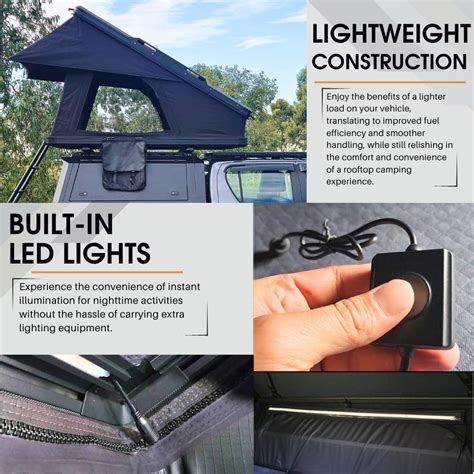 Cobra 4x4 Premium Summit 130 Roof Top Triangle Tent Aluminium Alloy