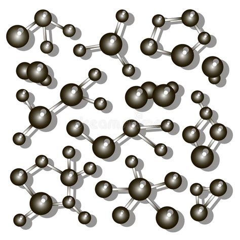 Molecule Icons Set Stock Vector Illustration Of Background 105756952