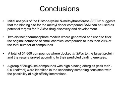 In Silico Drug Discovery 2 Ppt