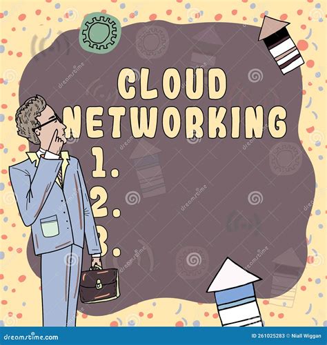 Conceptual Display Cloud Networking Business Concept Sourcing And Utilization Of One Or More