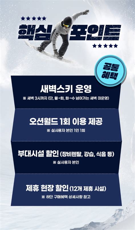 20232024 주요 스키장 개장일 및 특징 총정리 비발디파크 And 오크밸리 스키 시즌권 운영시간 네이버 블로그