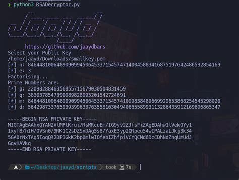 Github Jaaydbarsrsa Decryptor