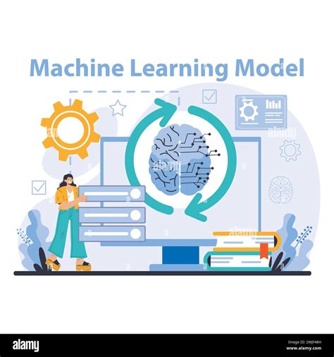 ai model concept visual narrative of a machine learning model with a