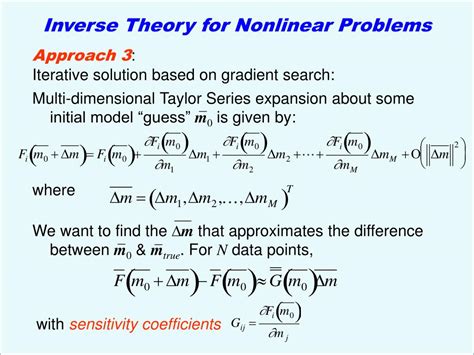 Ppt Iterative Solutions In Nonlinear Inverse Theory Powerpoint Presentation Id 6035742