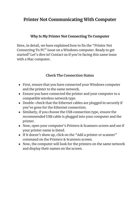 Ppt Computer Not Connecting To Printer Fixed Powerpoint