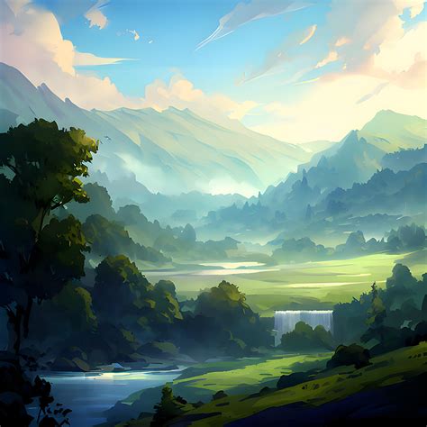 Forest With River And Sky With Clouds Digital Art By Aditya Upadhyay Fine Art America