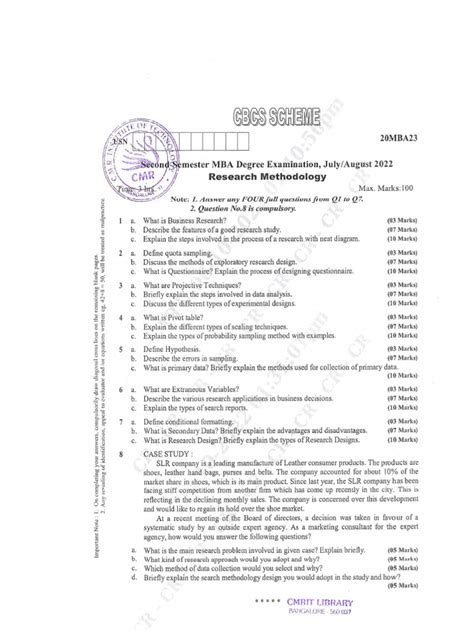 Rm Solved Pdf Sampling Statistics Questionnaire