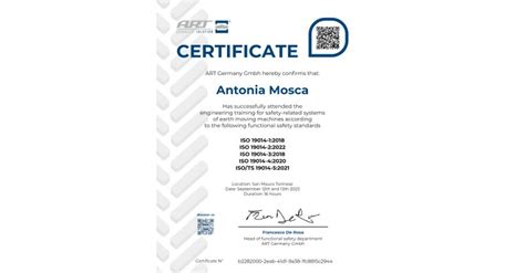 Certificate Validator Antonia Mosca