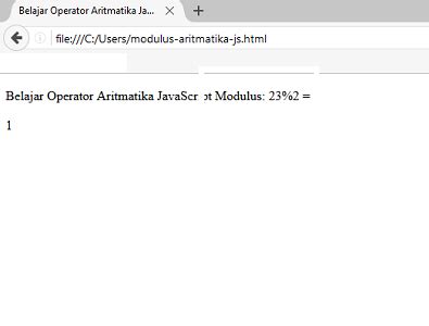 Modulus Artimatika Javascript