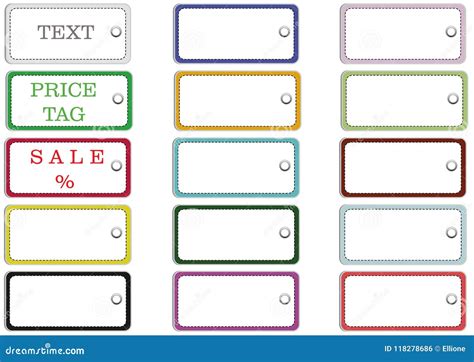 Rectangular Labels Template