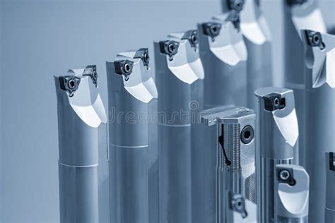 Close Up Scene The Group Special Purpose Tool For Cnc Lath Machine