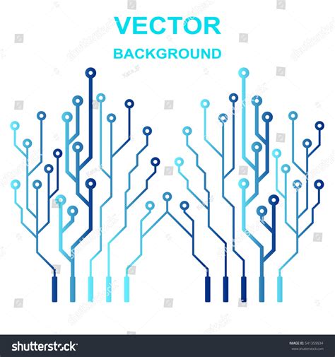 Vector Icon Logo Printed Circuit Board Stock Vector 541359934