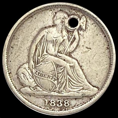 1838 O No Stars Seated Liberty Dime High Grade Sold At Auction On 15th