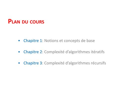 Solution Complexité Algorithmique Chapitre 1 Notions Et Concepts De