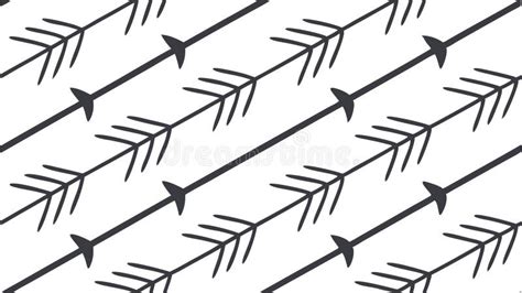 Repeating Arrows Pattern Abstract Pointing Direction Design Vector Design Generative Ai Stock
