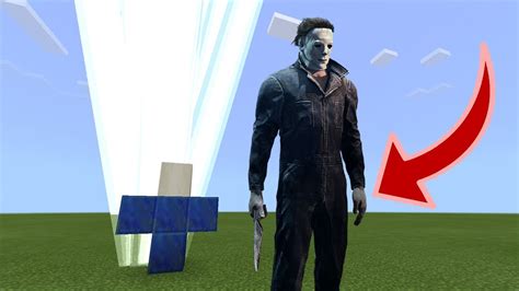 How To Spawn Halloween Michael Myers In Minecraft Pe Youtube