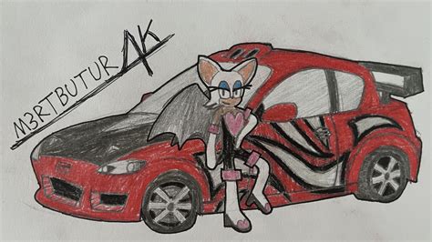 Rouge The Bat With Mias Mazda Rx 8 By M3rtbutur4k On Deviantart