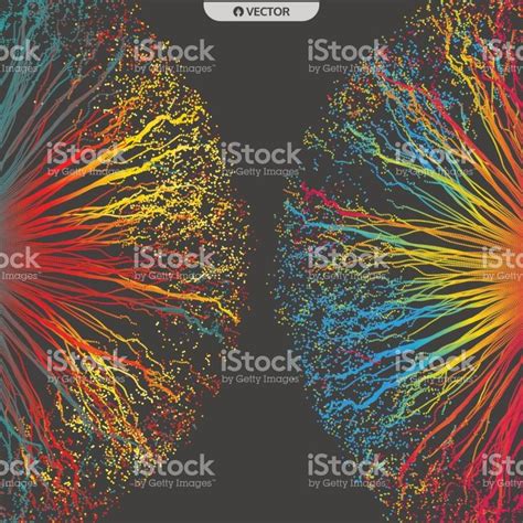 Point Explode Array With Dynamic Emitted Particles 3d Technology