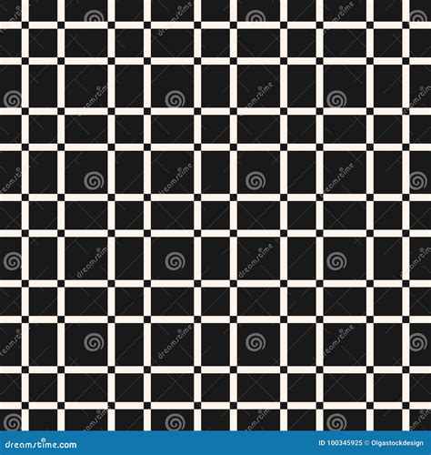 Vector Lattice Seamless Pattern Square Geometric Grid Texture Stock Vector Illustration Of