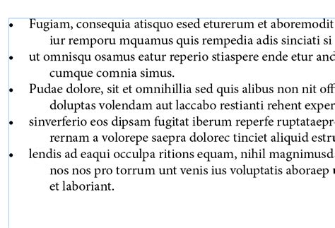 Solved Aligning Text On Bullet And Numbered Lists Adobe Product