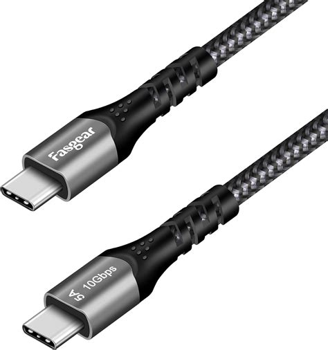 Fasgear USB C to Type C Cable, 1 Pack USB 3.1 Type C: Amazon.co.uk ...