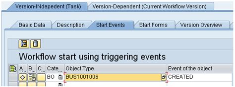 Add Workflow Event Trigger Sap
