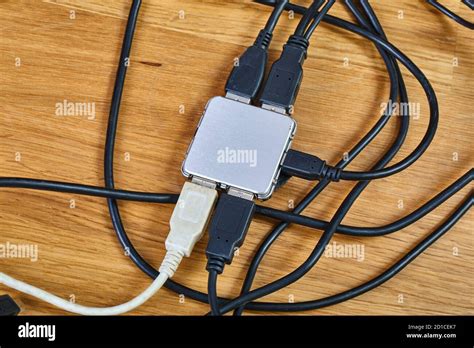 Usb Hubs And Cables Stock Photo Alamy