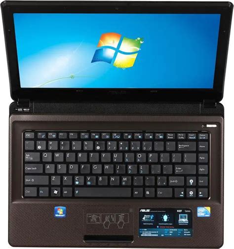 Asus Laptop K42 Series Intel Core I3 350m 4gb Memory 320gb Hdd Intel Gma Hd 14 0 Windows 7 Home