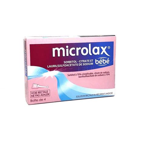 Microlax Bébé Solution Rectale 4 Unidoses