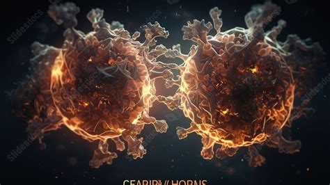 3d Illustration Of Coronavirus Pathogen In Action Powerpoint Background