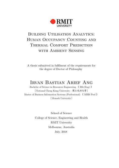 Pdf Building Utilisation Analytics Human Occupancy Counting And Thermal Comfort Prediction