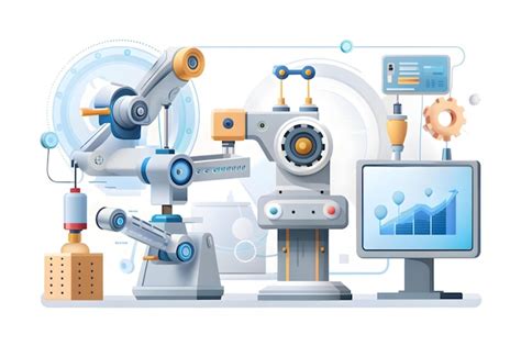 Ai Control System And Industrial Automation Concept Icons For Isolated Vector Designs In Photo