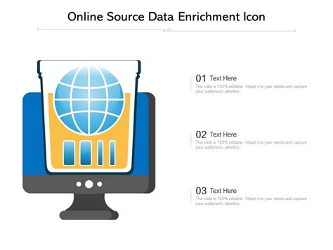 Online Source Data Enrichment Icon Powerpoint Slides Diagrams Themes For Ppt Presentations