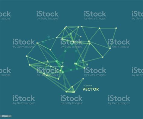 3 차원 연결 구조입니다 미래 기술 스타일입니다 과학 화학 또는 교육에 대 한 벡터 일러스트입니다 0명에 대한 스톡 벡터 아트 및 기타 이미지 Istock