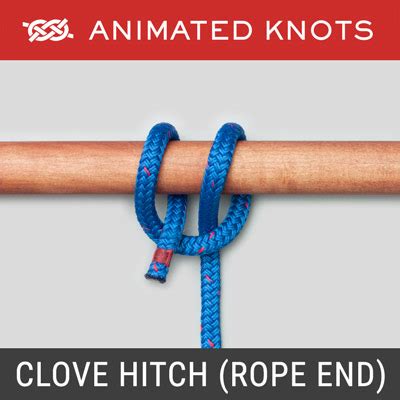 Clove Hitch Rope End How To Tie A Clove Hitch Rope End Using Step