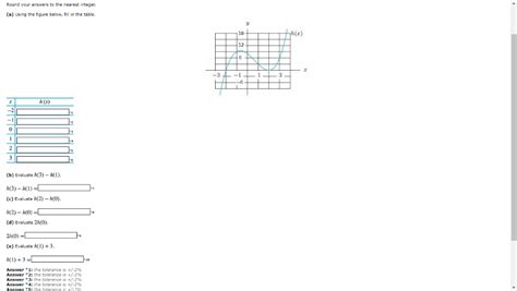 Solved Round Your Answers To The Nearest Integer A Using