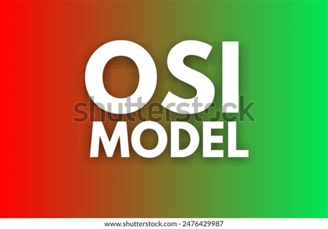 Osi Model Open Systems Interconnection Model Stock Illustration Shutterstock